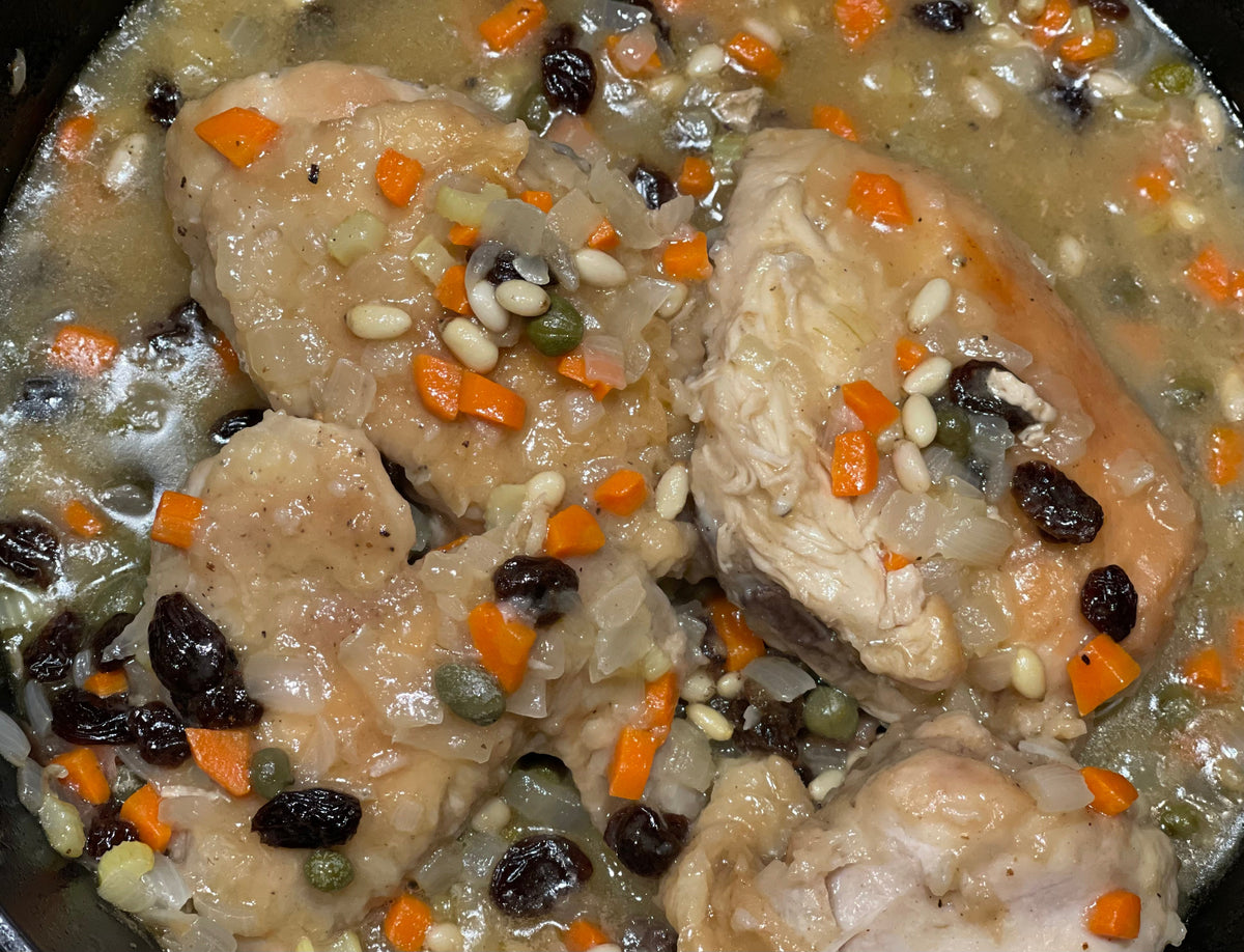 Sweet & Sour Sicilian Braised Chicken (Pollo Agrodolce) – Circle B ...